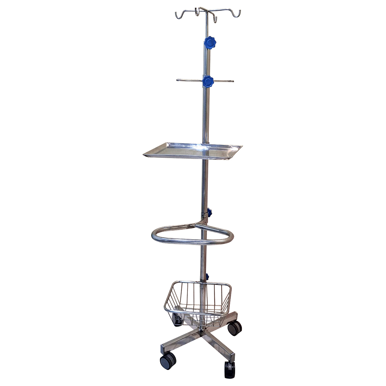 Home Iv Stands Multipurpose IV Stand - Complete Stainless Steel