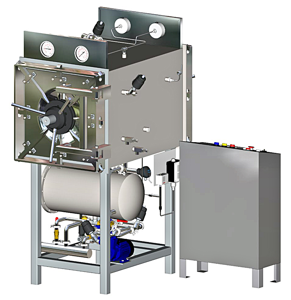 Home Instrument Sterilizer Rectangular Horizontal Autoclave Double Door ...